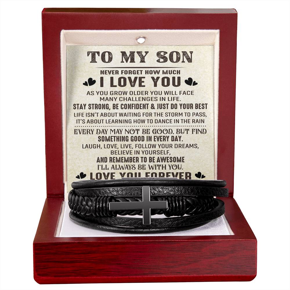 To My Son | Cross Bracelet | Never Forget – Gifts 4 all of us